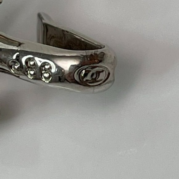 CHANEL | Accessories | Chanel 98p Vintage Silver Logo Cc Pendant Chain ...